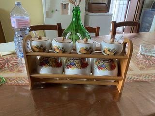 set completo di barattoli per la cucina via Veneto