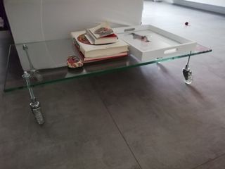 Tavolino da caffè artigianale smontabile nuovo