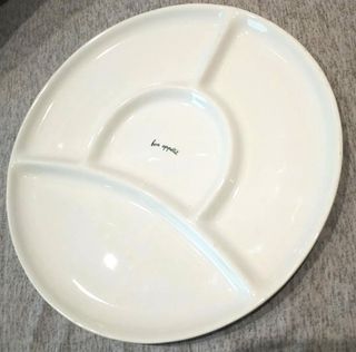 Piatto da antipasto porcellana bianca francese rev