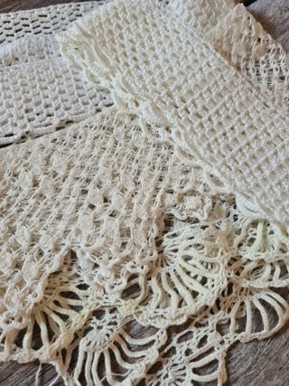 Lotto bordi ad uncinetto