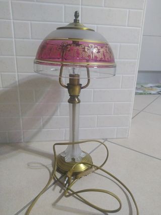 Lampada applique cristallo bronzo