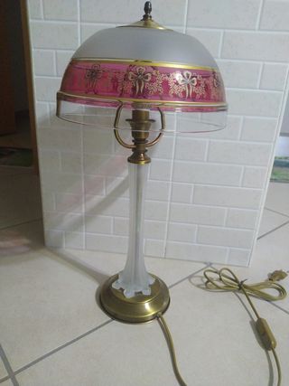 Lampada cristallo-bronzo