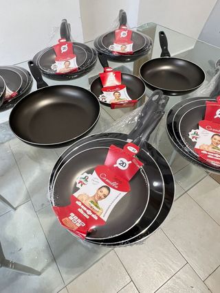 Set 3 padelle antiaderenti