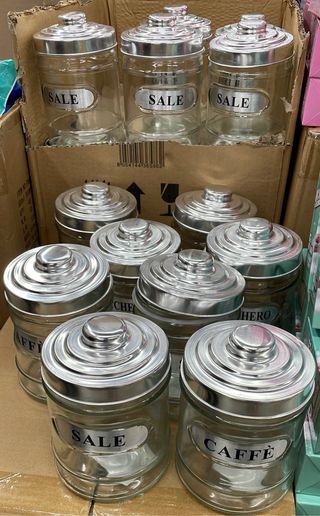 barattolo vetro caffe sale zucchero