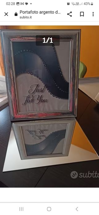 Portafoto argento