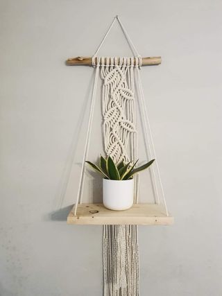 Mensola foglie decorazione boho
