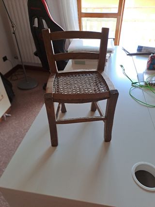 Oggetto arredo mini sedia artigianale