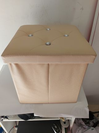 Pouf contenitore con strass