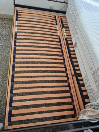 Rete letto singola in legno