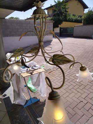 Lampadario "Ferro battuto"