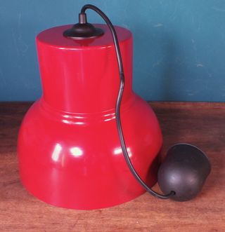 Lampadario stile industriale Ikea Rosso Brillante