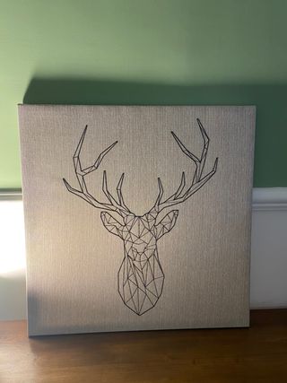 Quadro PJÄTTERYD Canvas, Cervo nero stilizzato