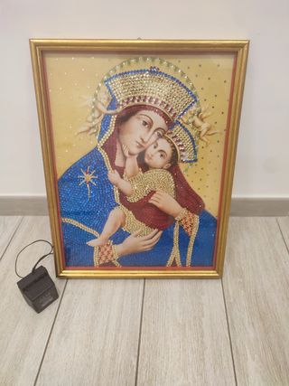 1 quadro artigianale con luci regolabili