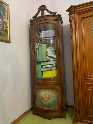 Credenza Noce Dipinta a Mano Foderata Brianza