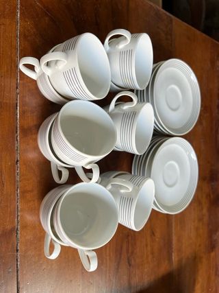 Vecchio set 12 tazzine e piattini bavaria