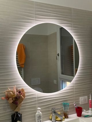 Specchio rotondo 80 cm retroilluminato