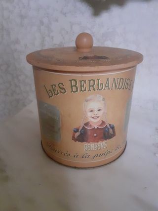 scatola  latta Scatola vintage in latta les berlan