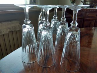 6 flute in cristallo