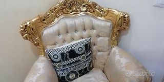 Salotto avorio e oro