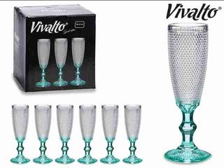 Set calici in vetro per champagne pezzi6