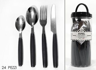 Set servizio posate acciaio pezzi 24