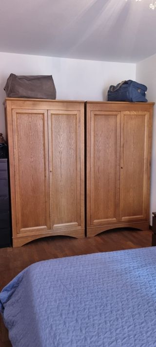 Armadio in legno 2 ante battenti