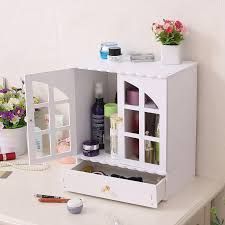 Mobiletto vetrinetta in legno porta oggetti access