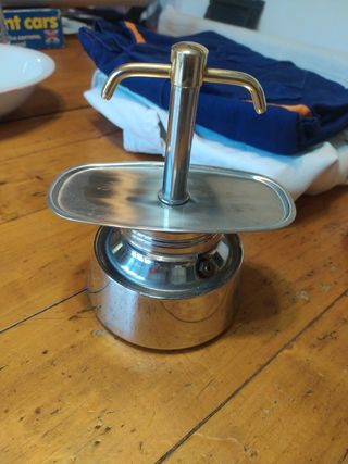 caffettiera vintage da 4 acciaio inox 18/10 Italy