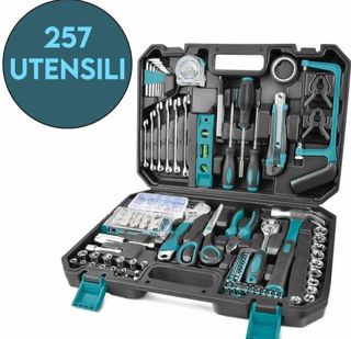 Cassetta Attrezzi Completa Set 257 Pezzi Utensili