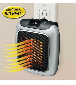 Mini stufetta elettrico portatile da parete 900W