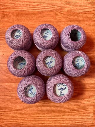 8 gomitoli 100% cotone