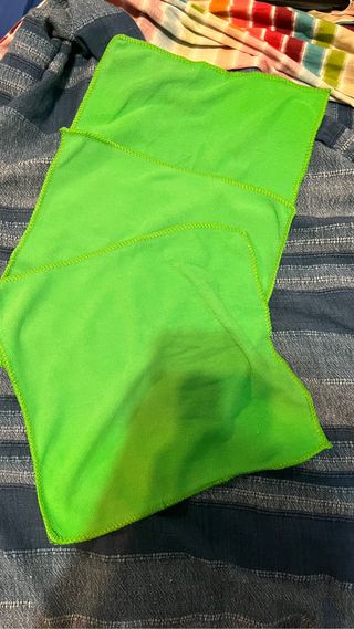 panno in microfibra verde