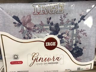 completo lenzuola in puro cotone