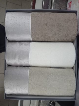 Set asciugamani 3+3 in cotone