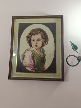 Quadro ricamato a mano