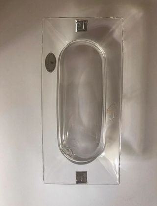 vassoio in cristallo e argento, Claraluna