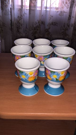 8 bicchierini decorati