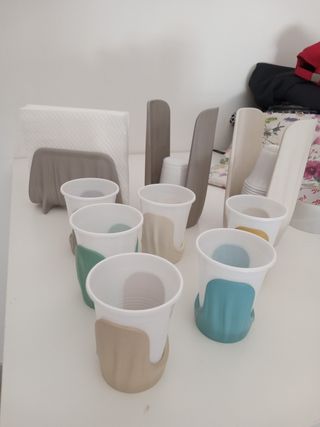 2 porta bicchieri porta tovaglioli