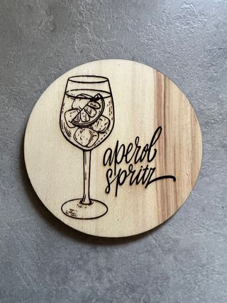 sottobicchiere legno personalizzato