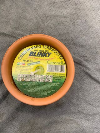 candela profumata alla citronella