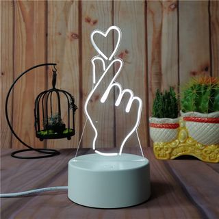 Luce decorativa 3D LED cuore
