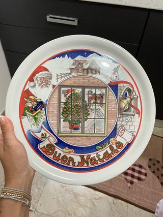 piatto natalizio grande