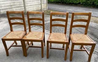 Set di 6 sedie in legno di noce