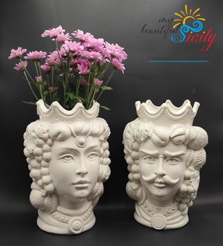 Ceramica di Caltagirone "Teste di Moro"