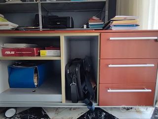 Mobile di servizio in ciliegio con cassettiera