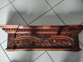 Appendiabiti da muro a due posti - Noce 1940.