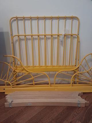 Lettino bambini allungabile giallo ikea
