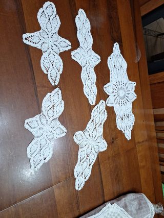 Set 5 centrini fatti a mano