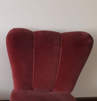 2 poltroncine vintage anni '50 in velluto