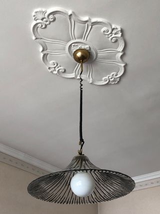 Lampadario in vetro lavorato a mano